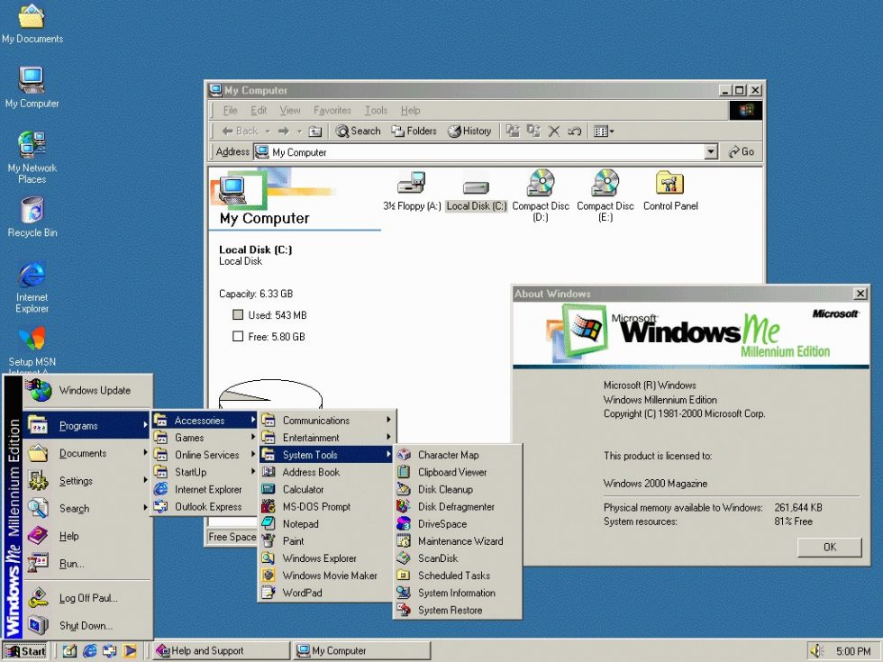 Windows Me | EdgarMX Servicio TI